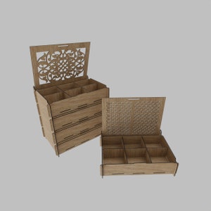 Elegant Laser Cut Drawer Box Blueprints - Craft Your Storage Solution ...