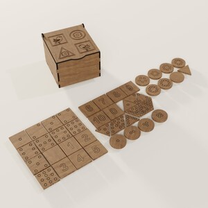 Number Box KIDS Education Game Laser Cut Files / Child Classroom Game ...