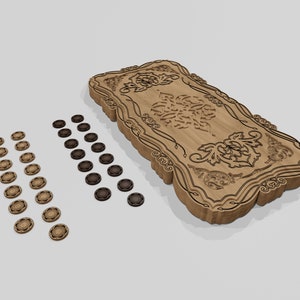 Backgammon Laser Cut Vector Files SVG CNC / Table Games Cnc, Wooden ...