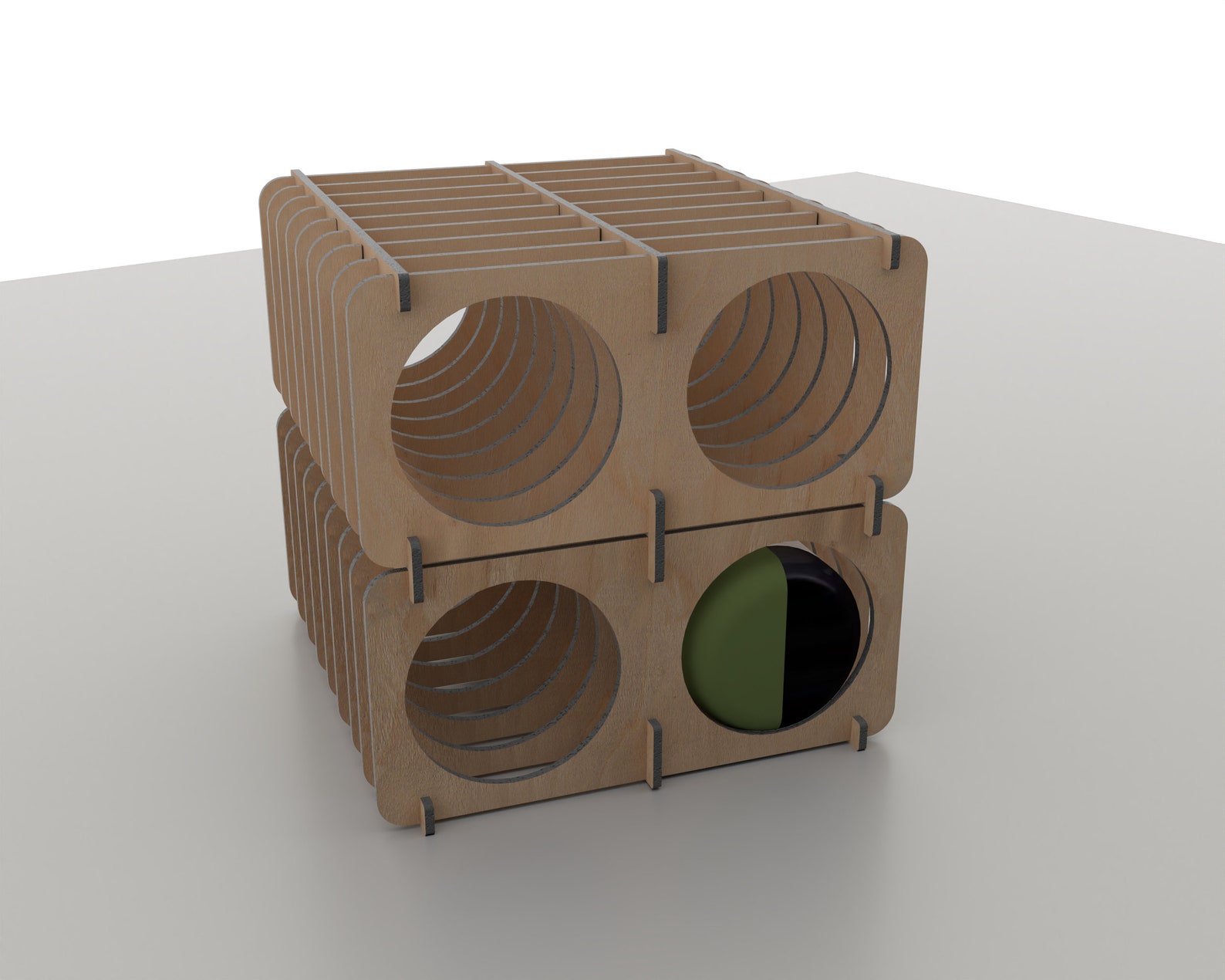 Laser Cut Files Wine Rack / Wine Standing 4 Bottle Storage SVG - Etsy