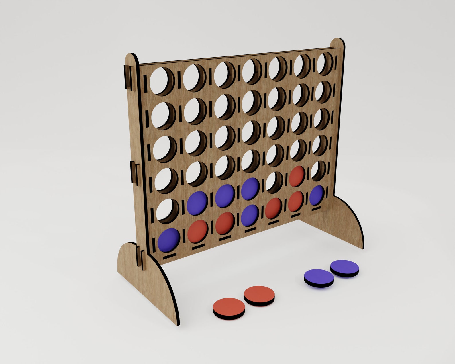 Connect Four Board Game Laser Cut Files / Board Game for Kids - Etsy