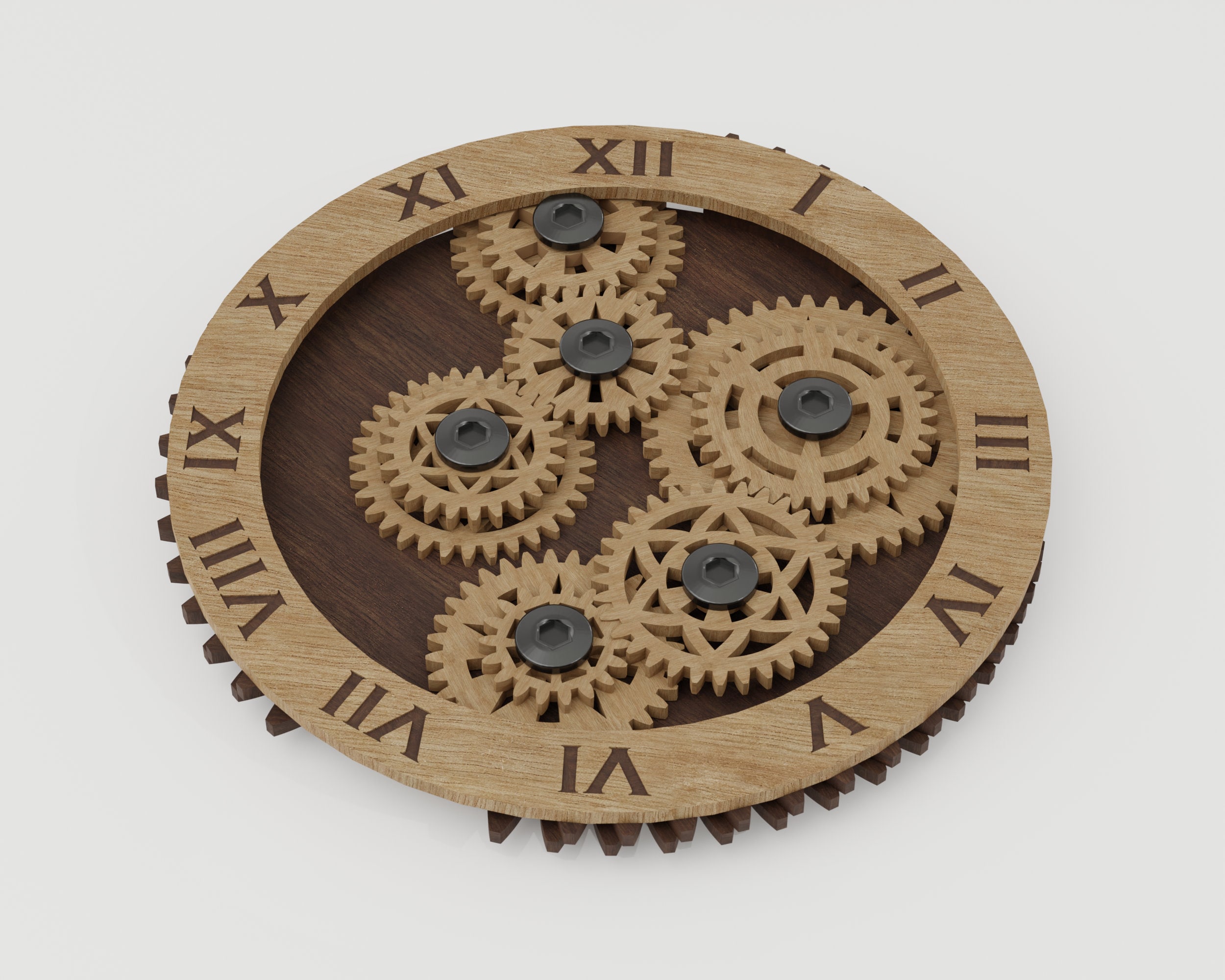 Steampunk Clock Pendant Gears Laser Cut Files Cnc Files for - Etsy