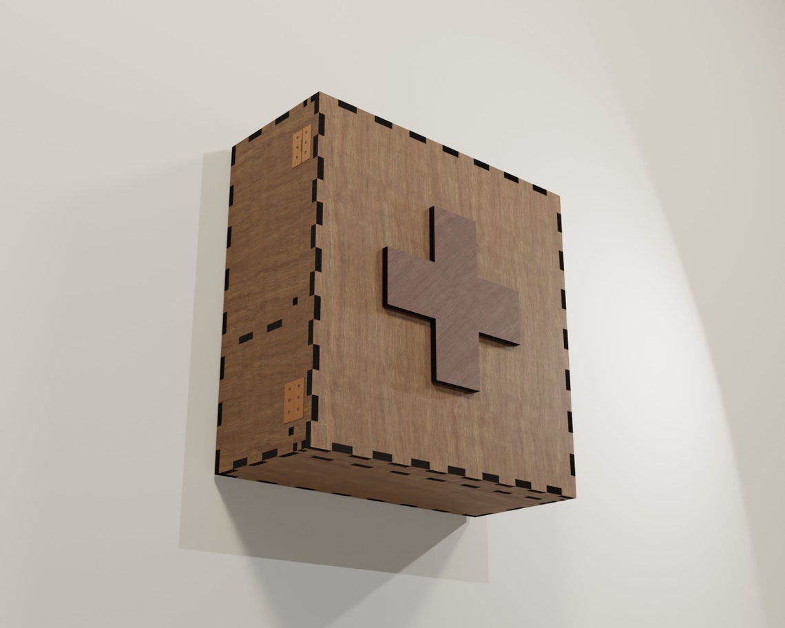 Pharmacy Box for Wall Laser Cut Files / Storage Box Organiser SVG ...