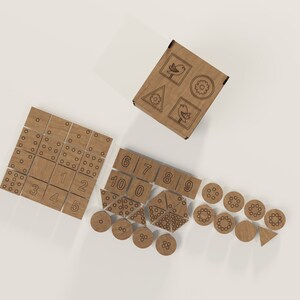 Number Box KIDS Education Game Laser Cut Files / Child Classroom Game ...