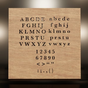 Set 4 Fonts for Cutting Out / Cut Out Letters Svg / Letters for Cnc ...
