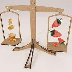 Balance Scale Laser Cut File | Kitchen Balance Scale Template Dxf ...