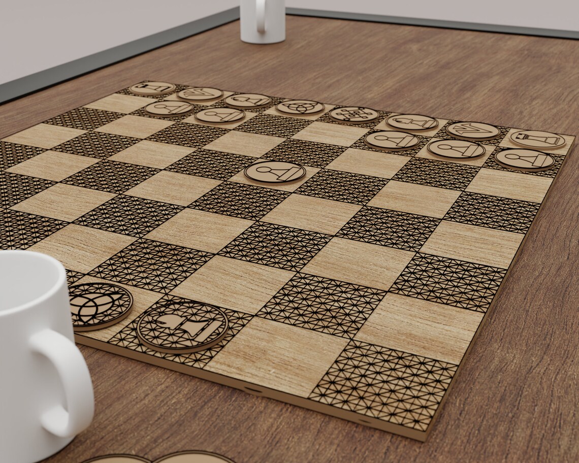 Laser Cut Files Chess XXL Svg Cnc File / Outdoor Table Games - Etsy Canada