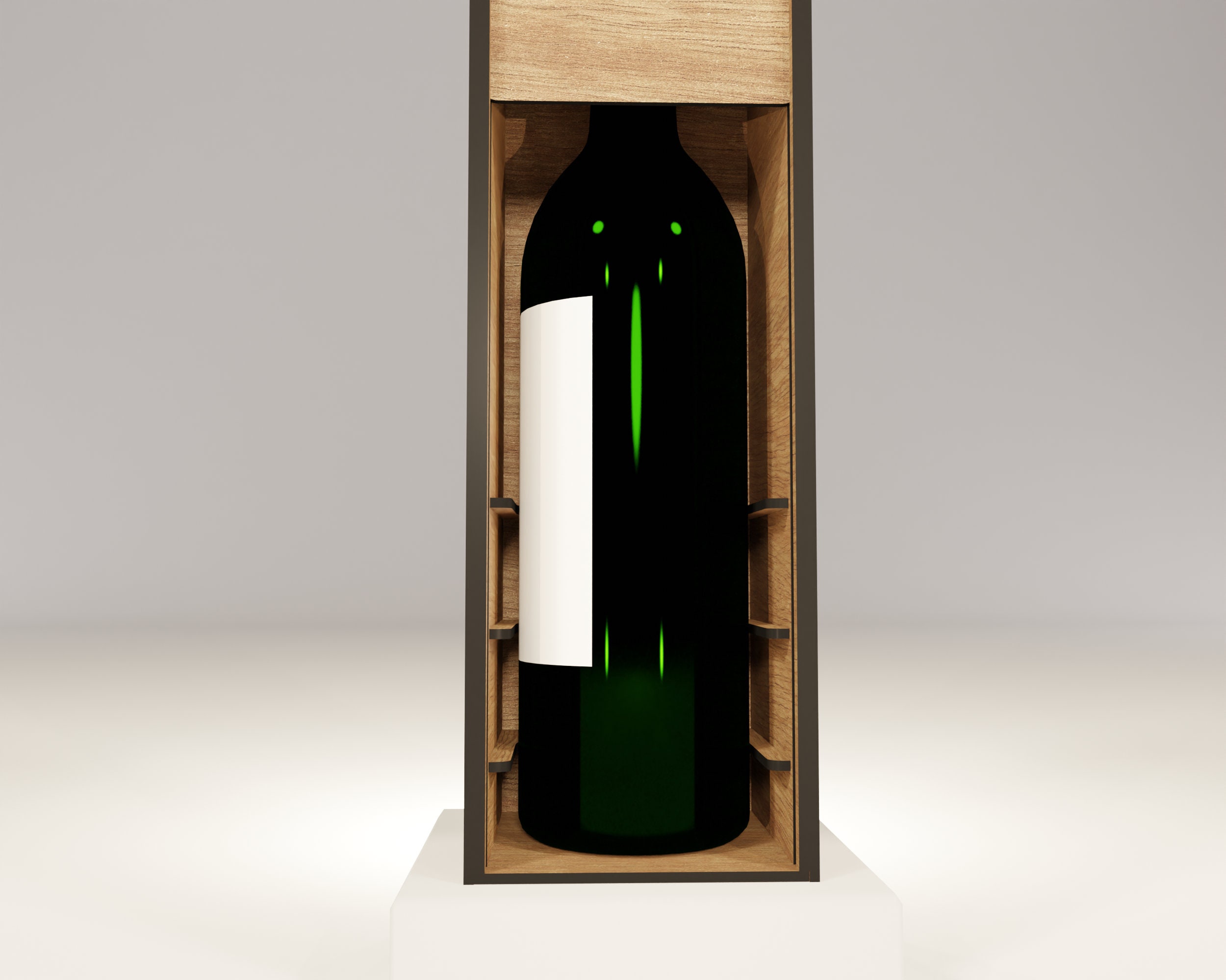 Wine Box With Sliding Lid Laser Cut Files / Wooden Box for Wine Bottle ...