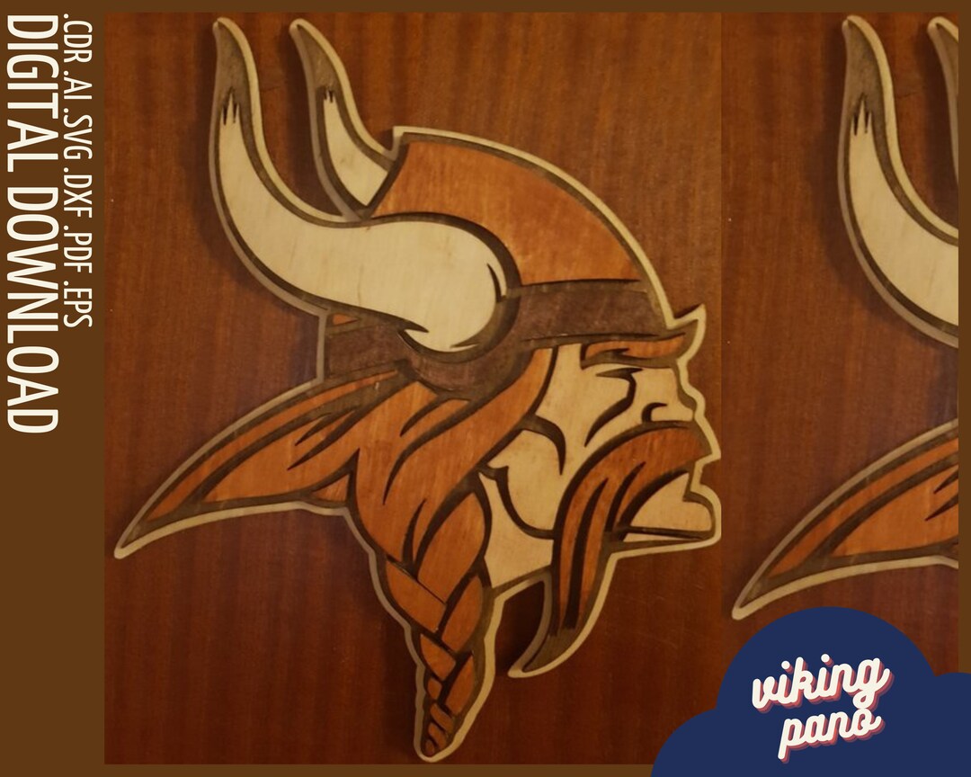 Multilayer Frame Wall Art - Laser Cut Viking SVG - Vector Drawing Cdr ...