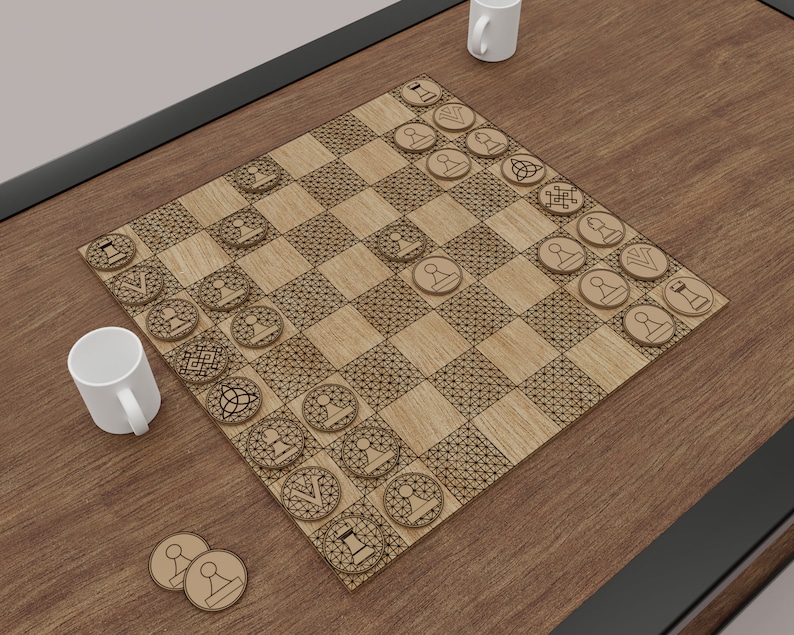 Laser Cut Files Chess XXL Svg Cnc File / Outdoor Table Games - Etsy