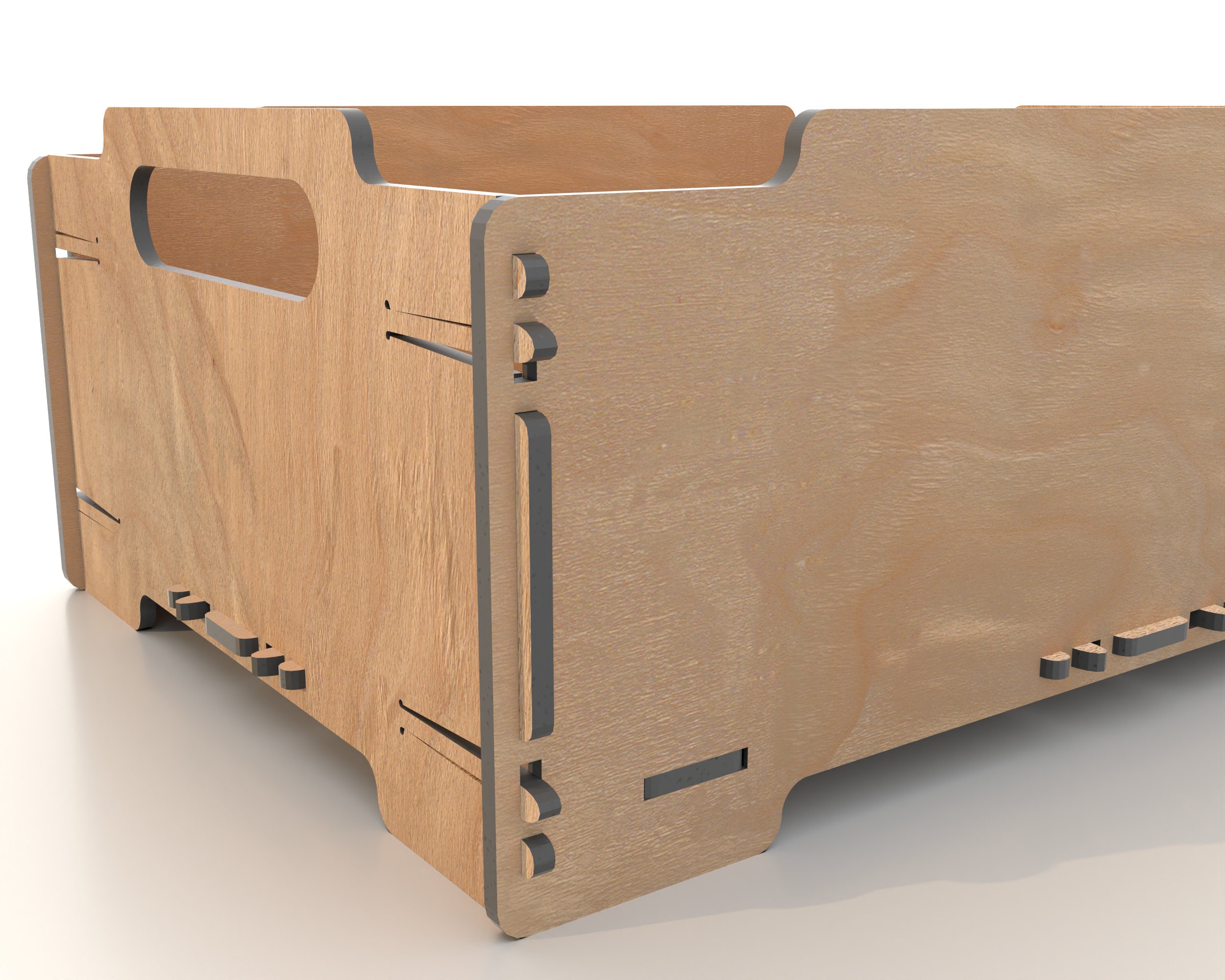 Toolbox Wooden Laser Cut Files, Cnc Files | Storage Box Organizer SVG ...