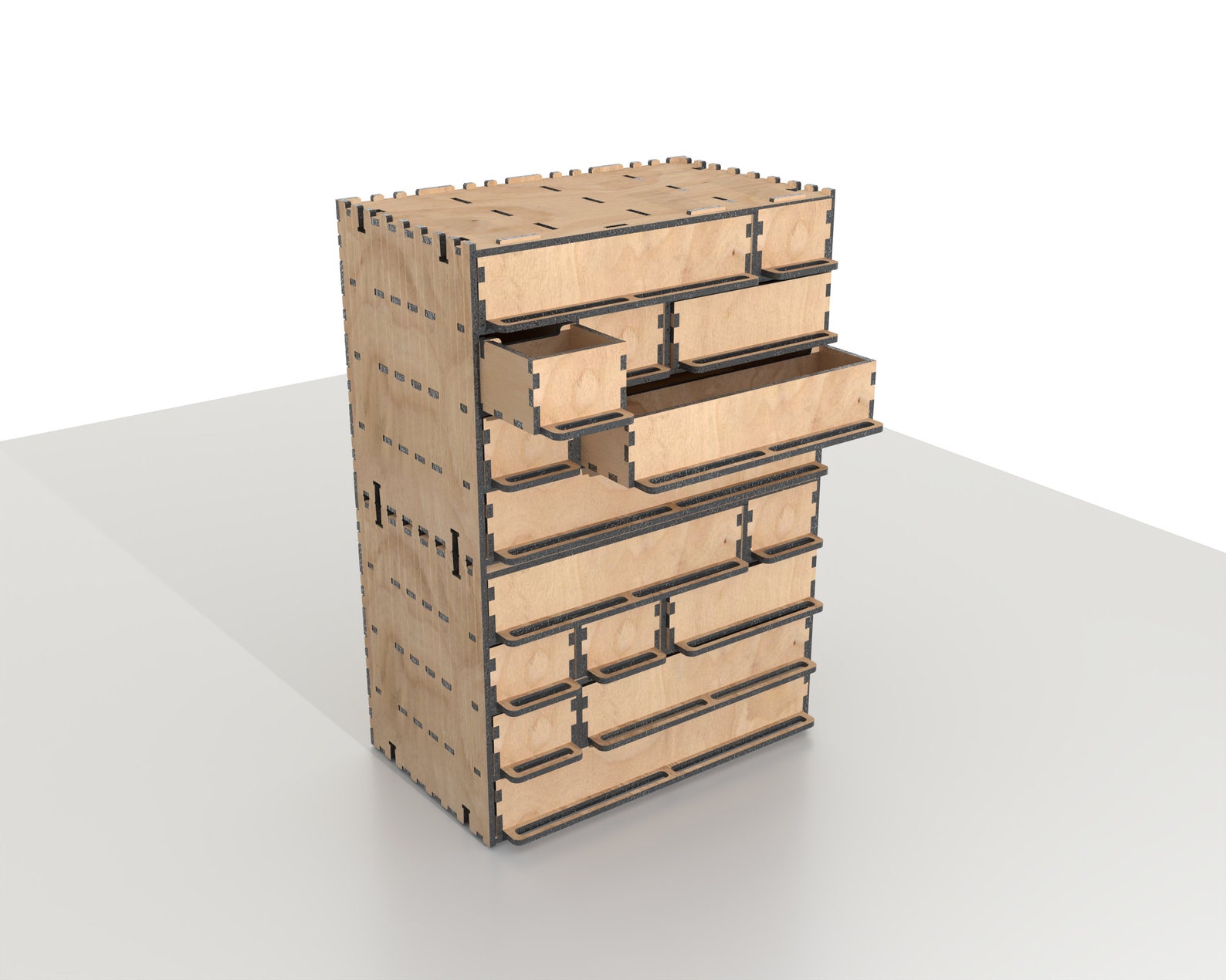 Storage Box Organiser SVG Laser Cut Files Cnc File Closet - Etsy