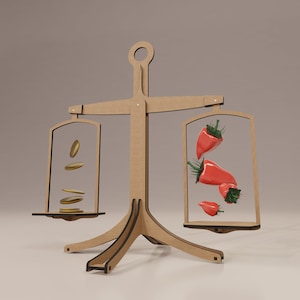 Balance Scale Laser Cut File | Kitchen Balance Scale Template Dxf ...