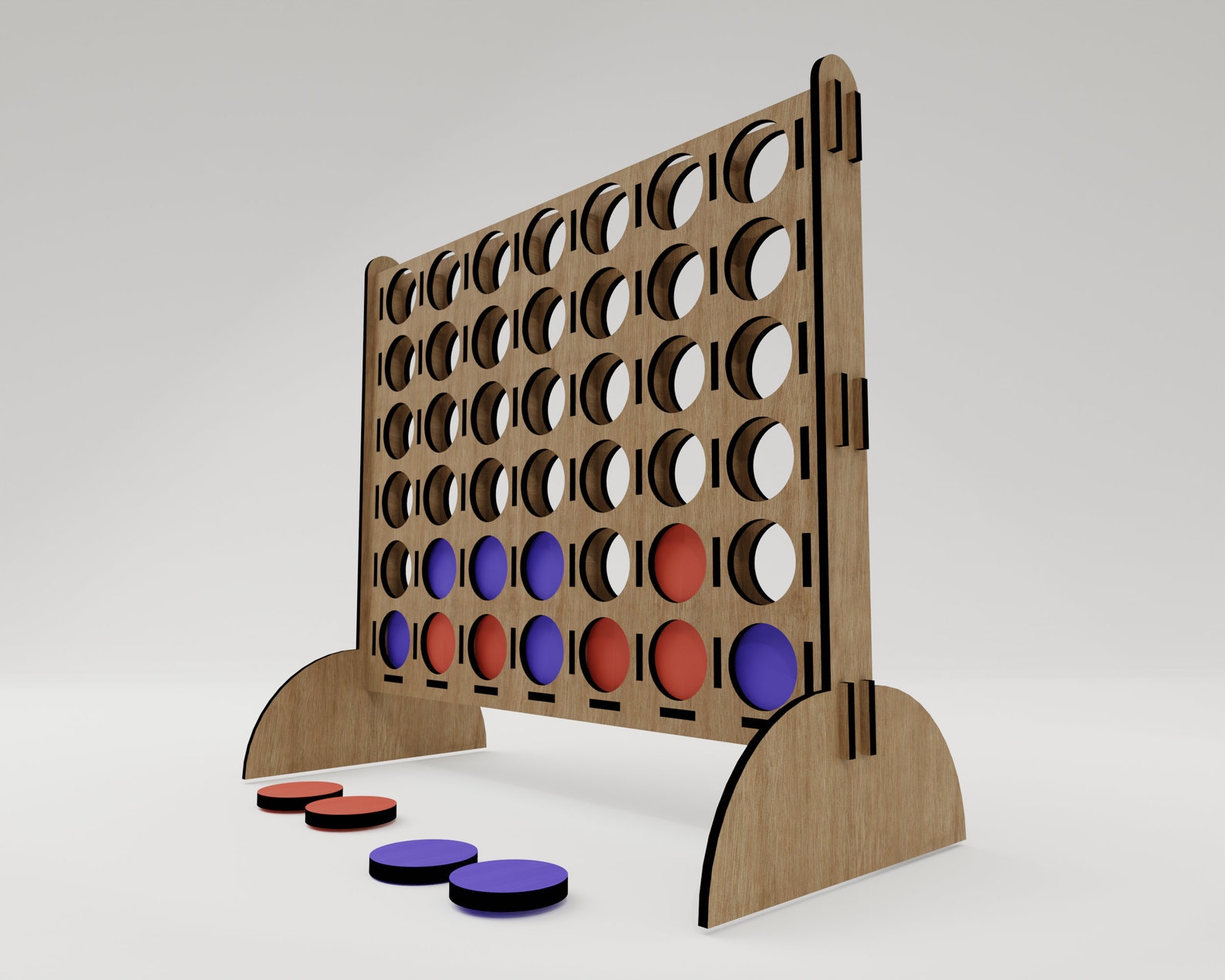 Connect Four Board Game Laser Cut Files / Board Game for Kids - Etsy