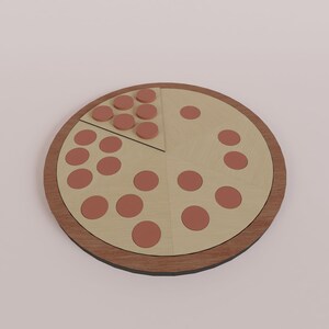 Puzzle for Baby Pizza Numbers Laser Cut Files, SVG, CDR / Baby Wooden ...