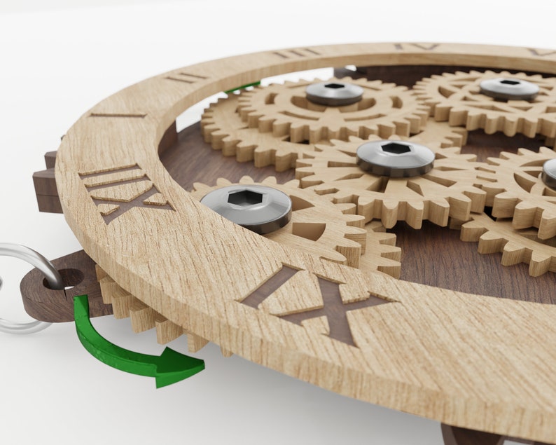 Steampunk Clock Pendant Gears Laser Cut Files Cnc Files for - Etsy