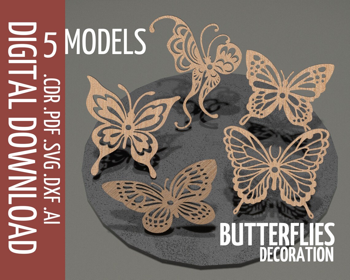 Butterfly Svg Laser Cut Files / Perfect for Glowforge / Cnc - Etsy