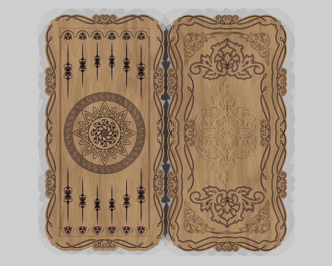 Backgammon Laser Cut Vector Files SVG CNC / Table Games Cnc - Etsy