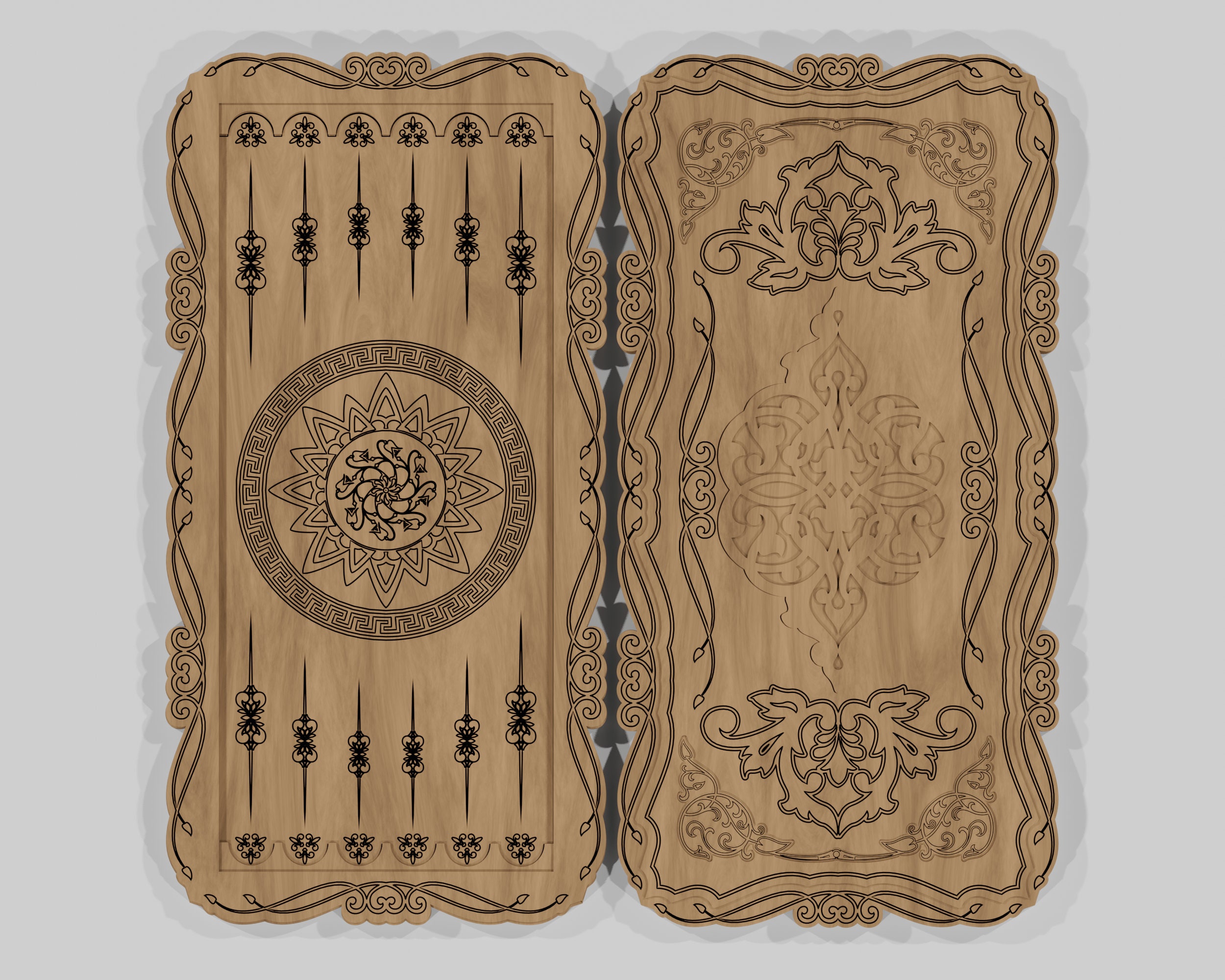 Backgammon Laser Cut Vector Files SVG CNC / Table Games Cnc - Etsy Canada