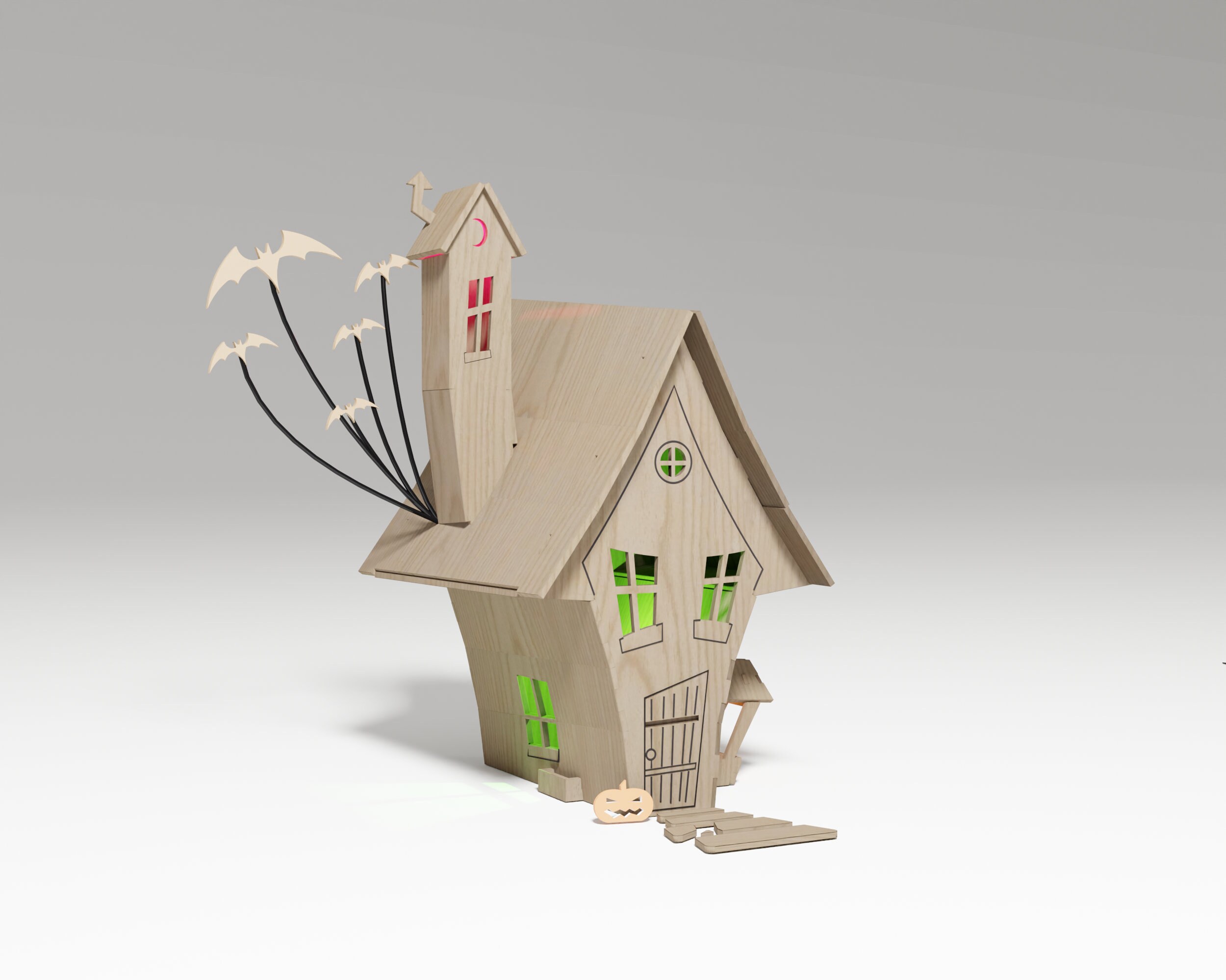 Halloween Scary House Laser Cut Files / Horrible Halloween - Etsy