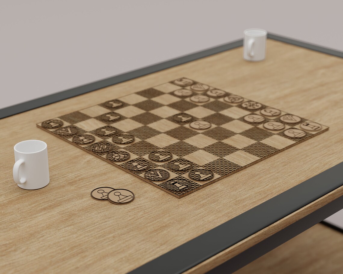 Laser Cut Files Chess XXL Svg Cnc File / Outdoor Table Games - Etsy