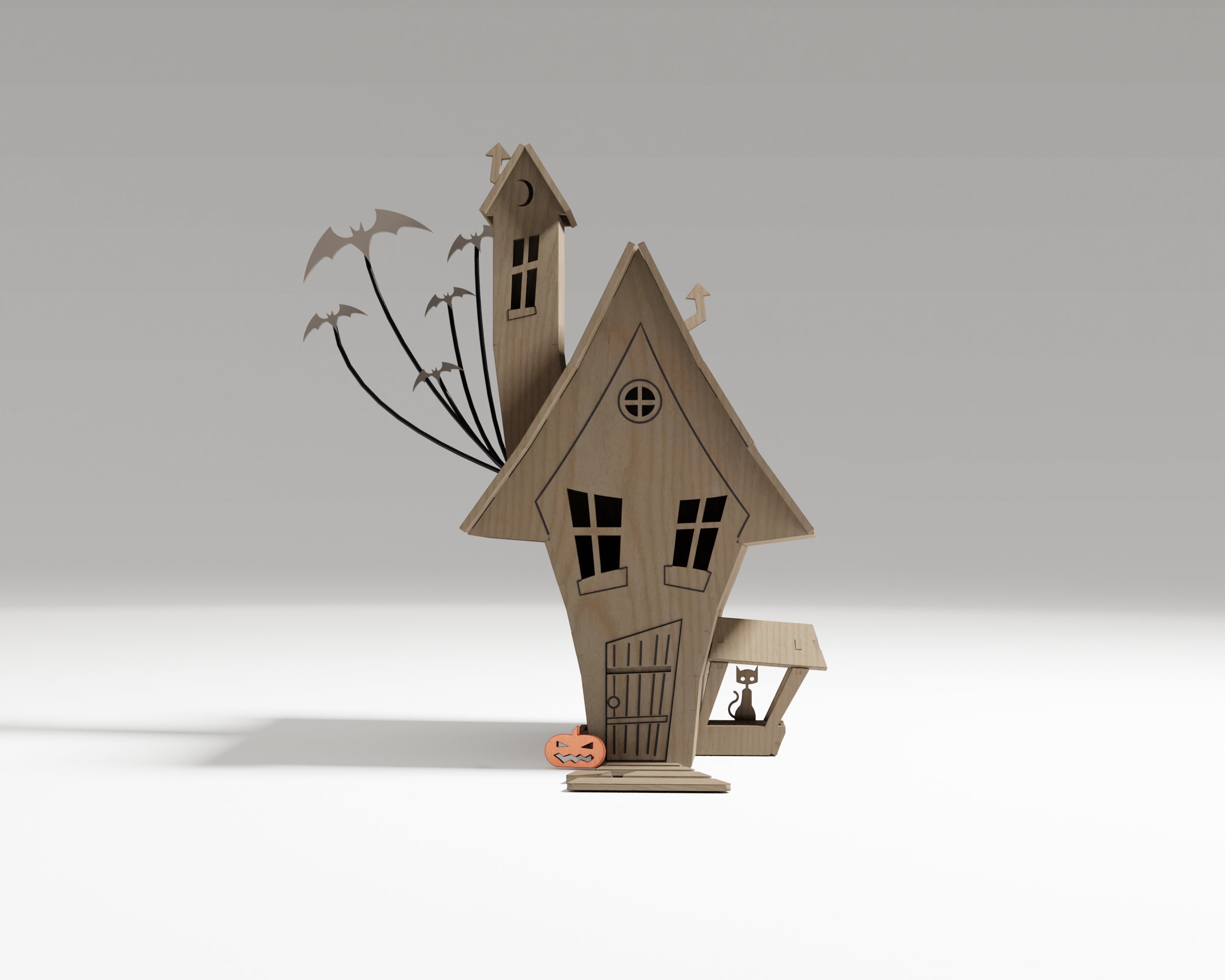 Halloween Scary House Laser Cut Files / Horrible Halloween - Etsy