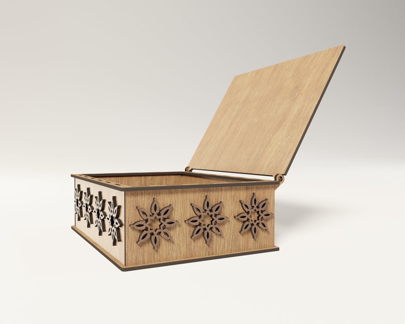 Jewelry Box With Opening Lid Laser Cut Files Storage Box Cnc - Etsy