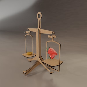 Balance Scale Laser Cut File | Kitchen Balance Scale Template Dxf ...
