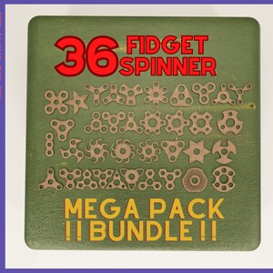 Fidget Spinner Svg Laser Cut Files / Glowforge for Kids / Cnc Files for ...