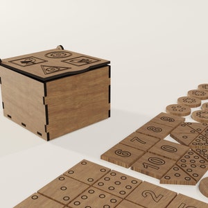 Number Box KIDS Education Game Laser Cut Files / Child Classroom Game ...