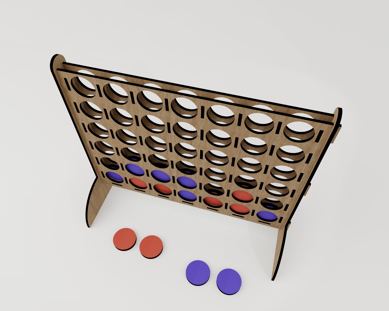 Connect Four Board Game Laser Cut Files / Board Game for Kids - Etsy