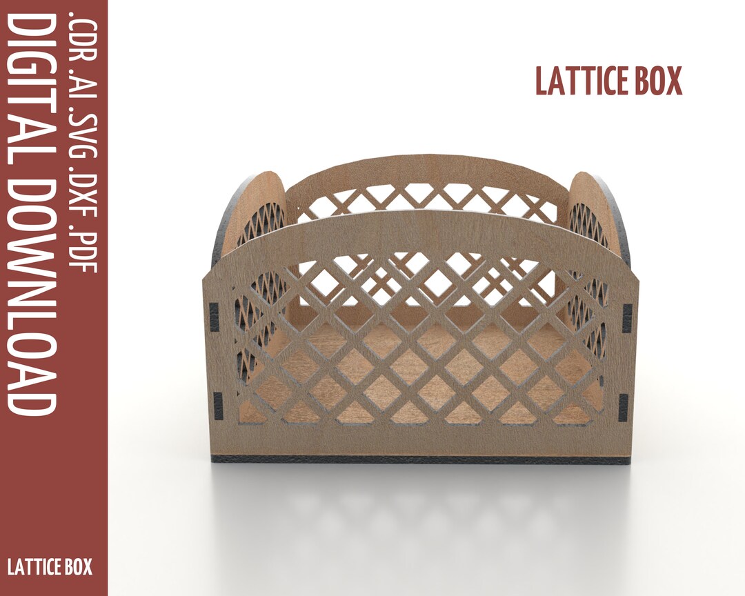 Desk Organizer SVG, Mail Organizer for Farmhouse Decor / Laser Cut Box ...
