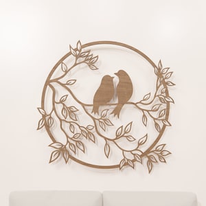 Nature Bird on the Tree Wall Decor Svg Laser Cut Files / Perfect for ...