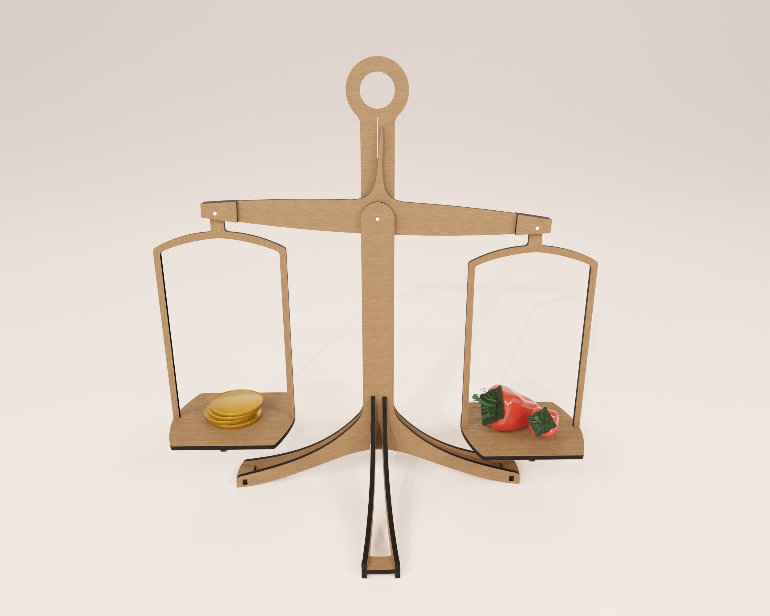 Balance Scale Laser Cut File | Kitchen Balance Scale Template Dxf ...