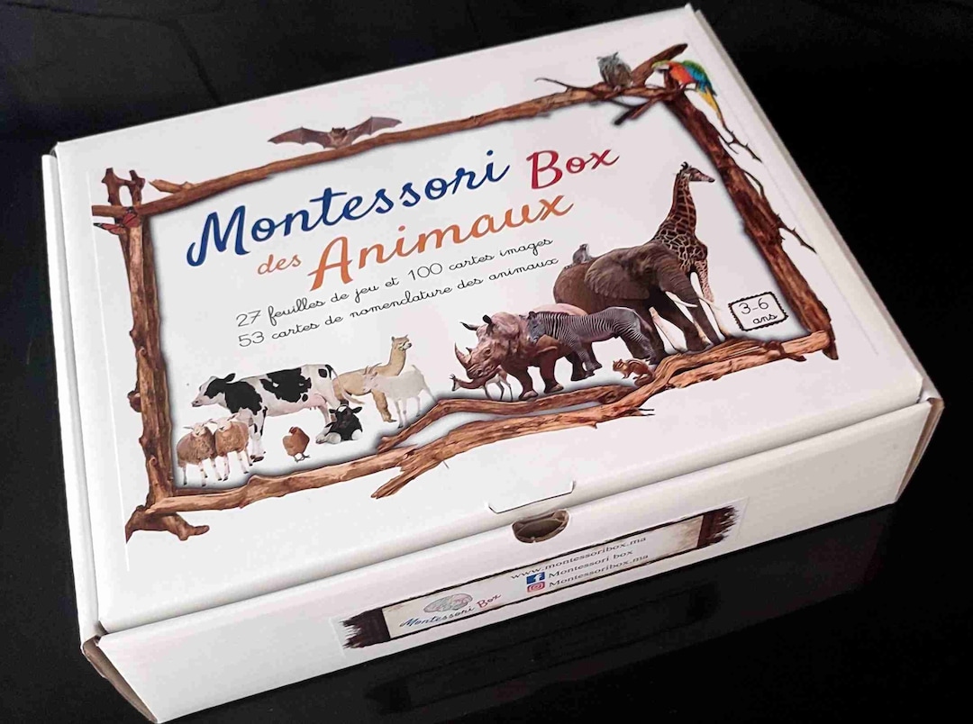 Montessori Box of Animals, Learn All About Animals, Their Young, Their ...