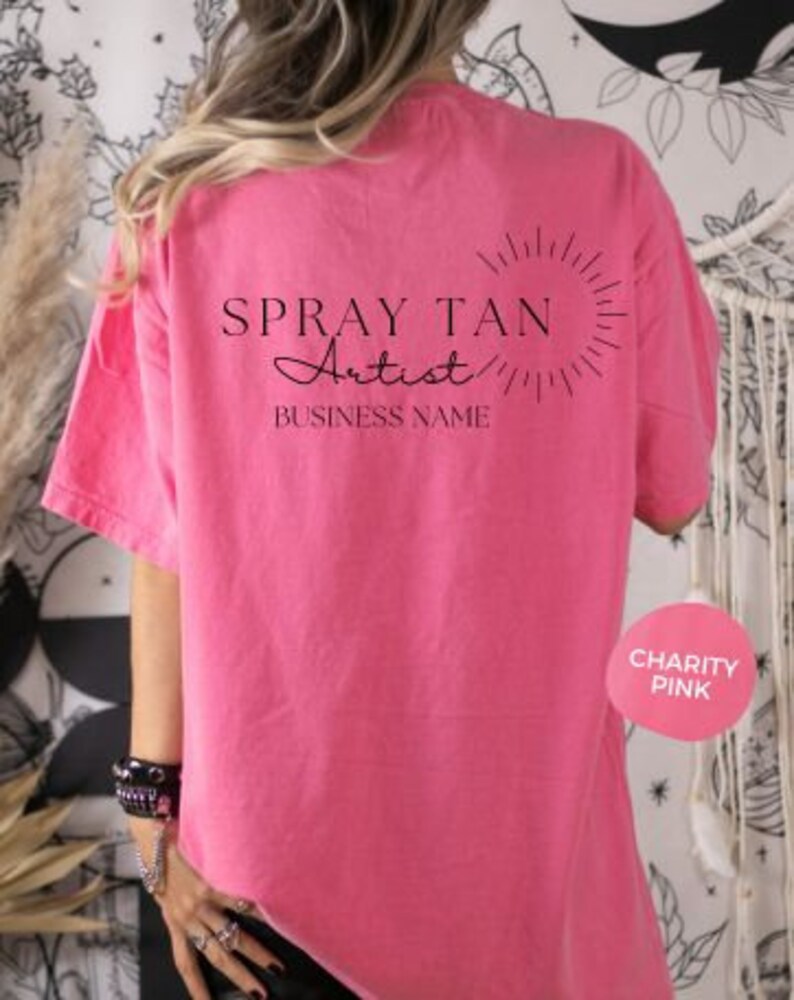 Personalized Spray Tan Artist Shirt -spray Tan Tshirt - Tanning Salon ...