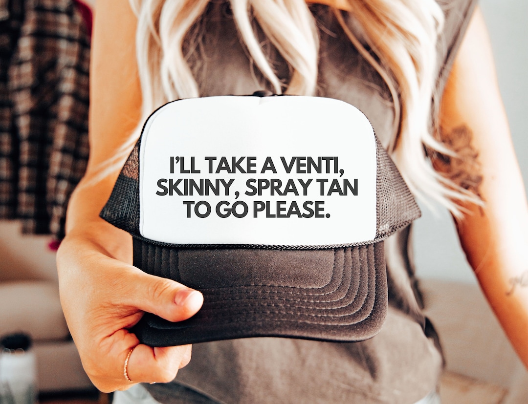 Spray Tan Artist Trucker Hat Spray Tan Tech Custom Cap Mobile Spray Tan ...