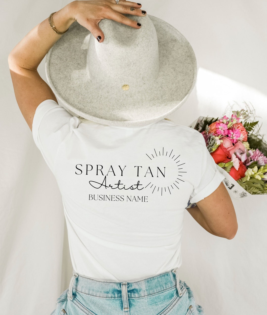 Personalized Spray Tan Artist Shirt -spray Tan Tshirt - Tanning Salon ...