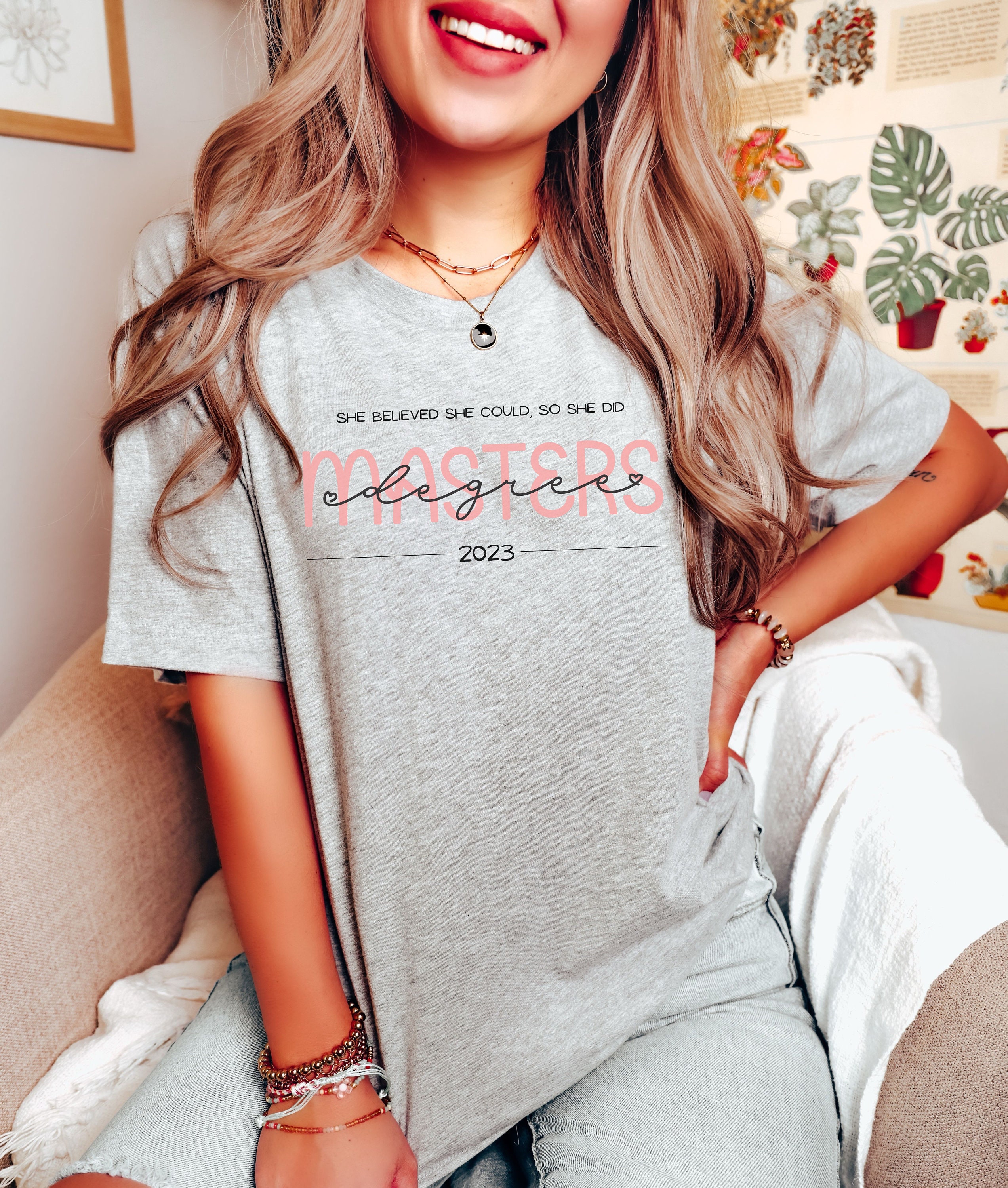 MBA Gifts for Her Masters Degree Shirt She Believed She - Etsy