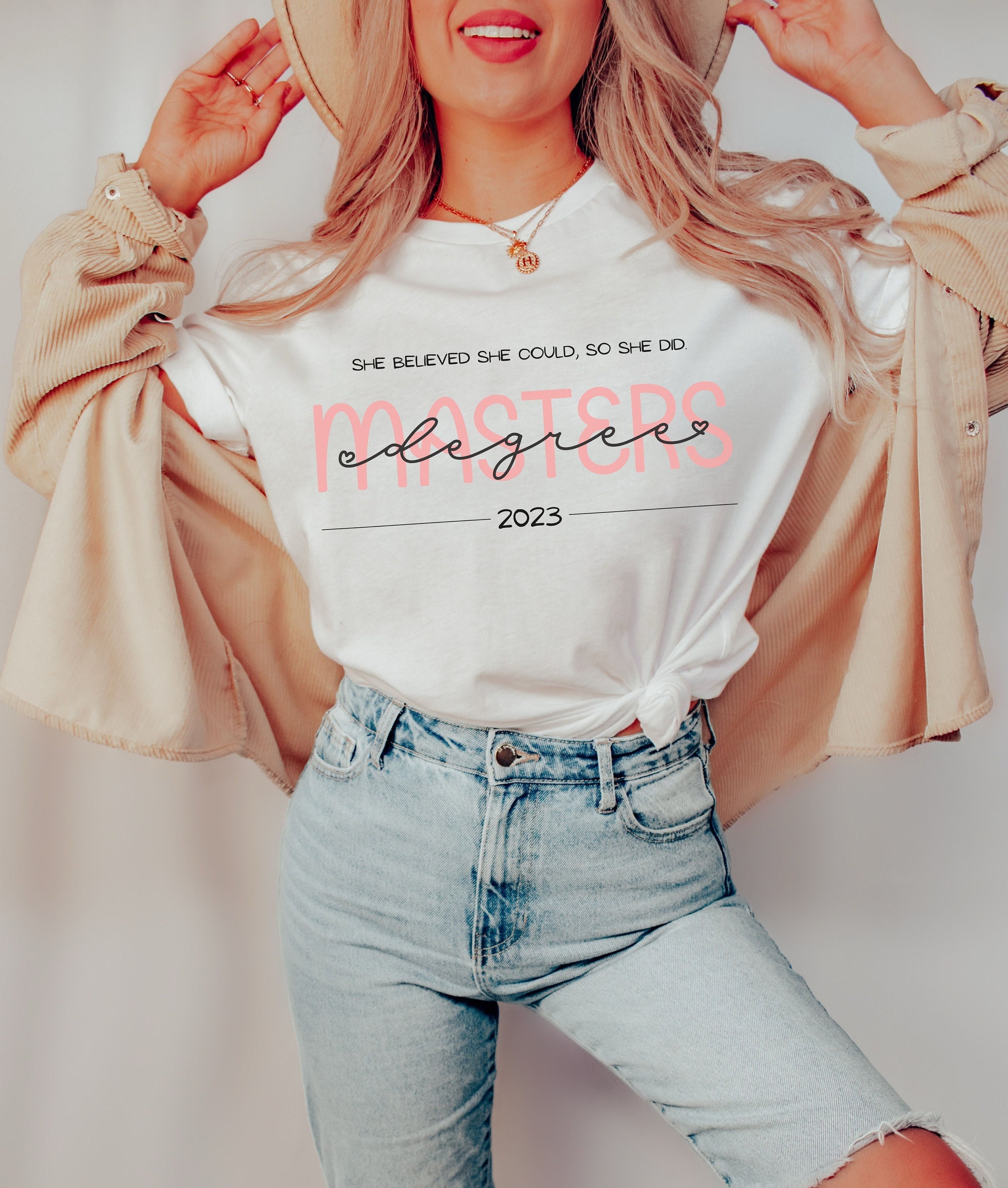 MBA Gifts for Her Masters Degree Shirt She Believed She - Etsy