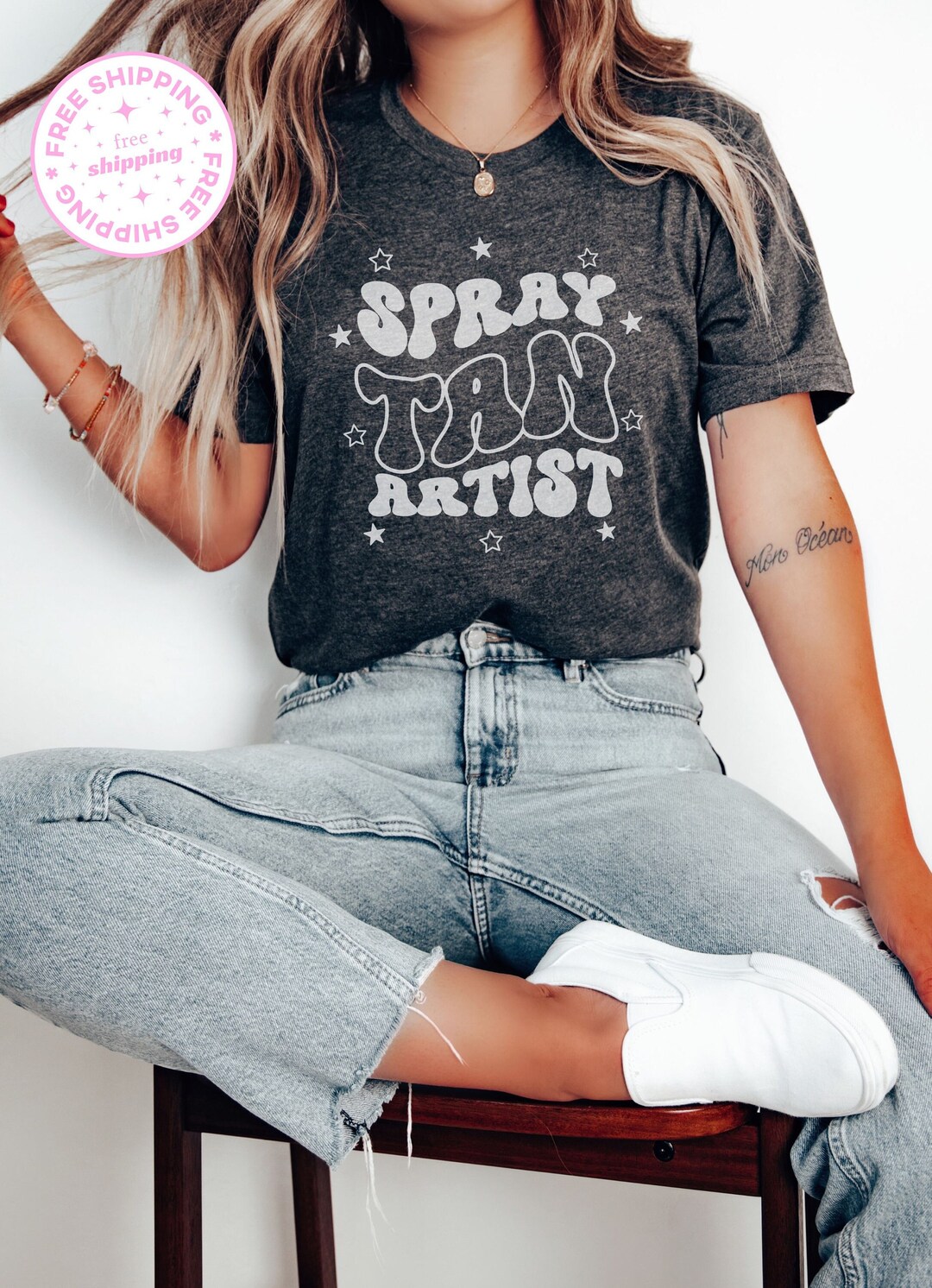 Spray Tan Artist Shirt, Spray Tan Artist Gifts, Womens Tanning Salon ...