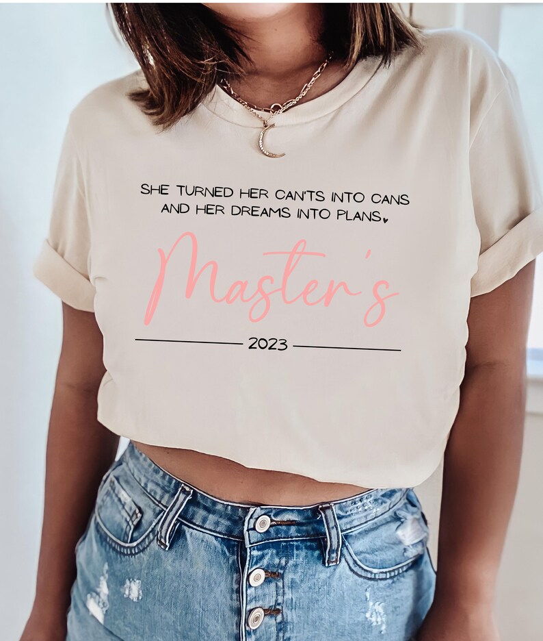 MBA Gifts for Her, Masters Degree Shirt, She Believed She Could so She ...