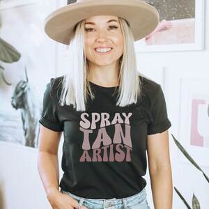 Spray Tanning Shirt, Airbrush Tanning TEE, Spray Tan Artist, Sunless ...