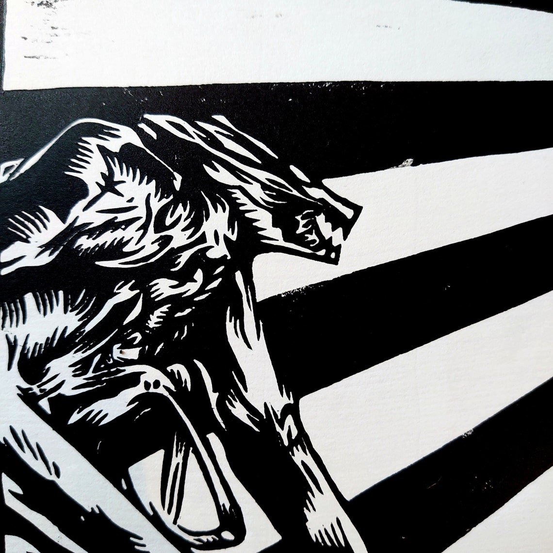 Godzilla (2014) Linocut Print - Etsy