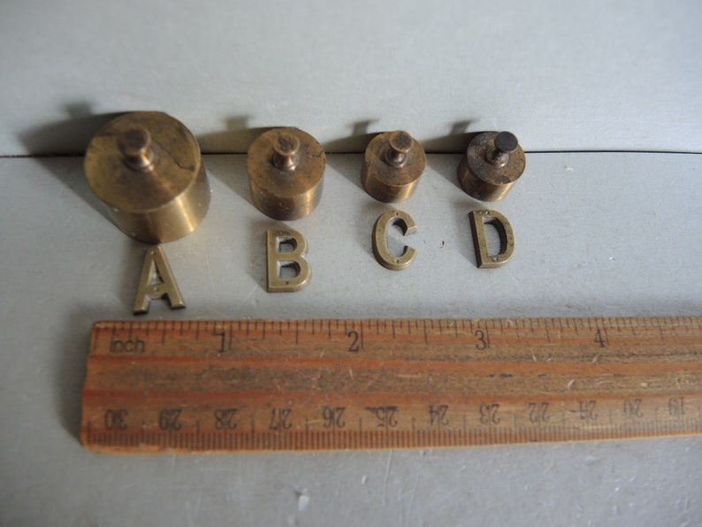 ONE Vintage Solid Brass Weight for Scale / Scale Weight / - Etsy
