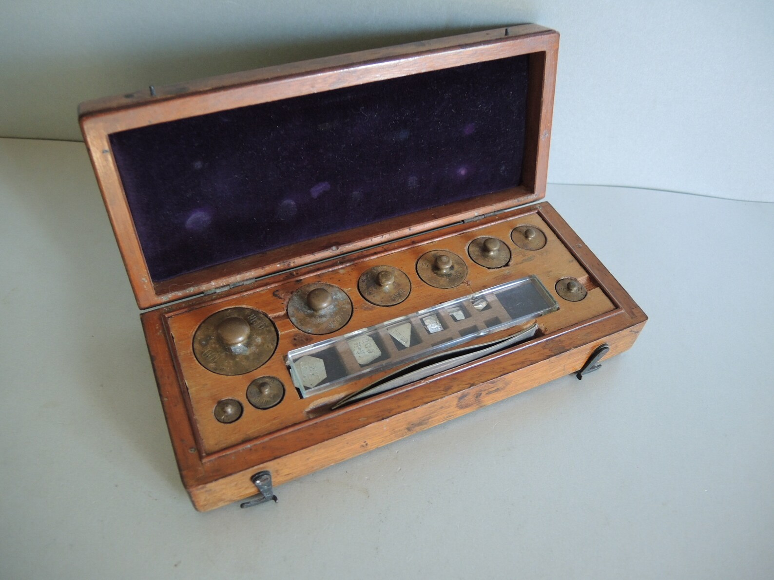 Antique England Made Solid Brass Weights Set in Original - Etsy