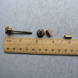 Set of Antique Brass Head Clock Movement Mount Fixation Screws / German ...