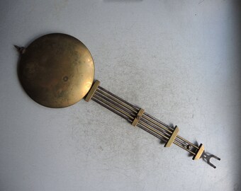 Antique Solid Brass and Metal Clock Pendulum / German Wall Clock ...