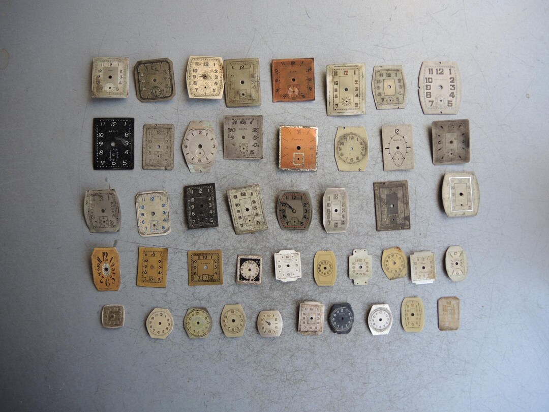 Set of 40 Antique Vintage Swiss Made Wrist Watch Dials Faces ...