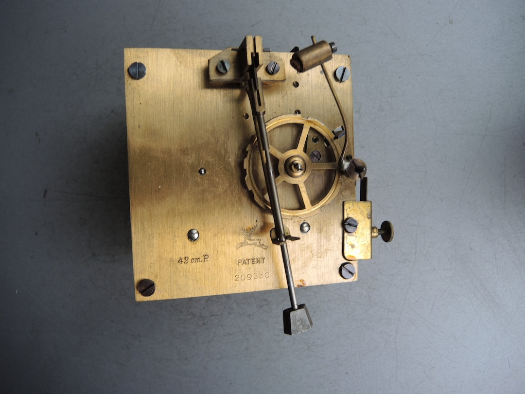 Genuine Antique Solid Brass and Metal Clock Movement Tobias Bauerle ...